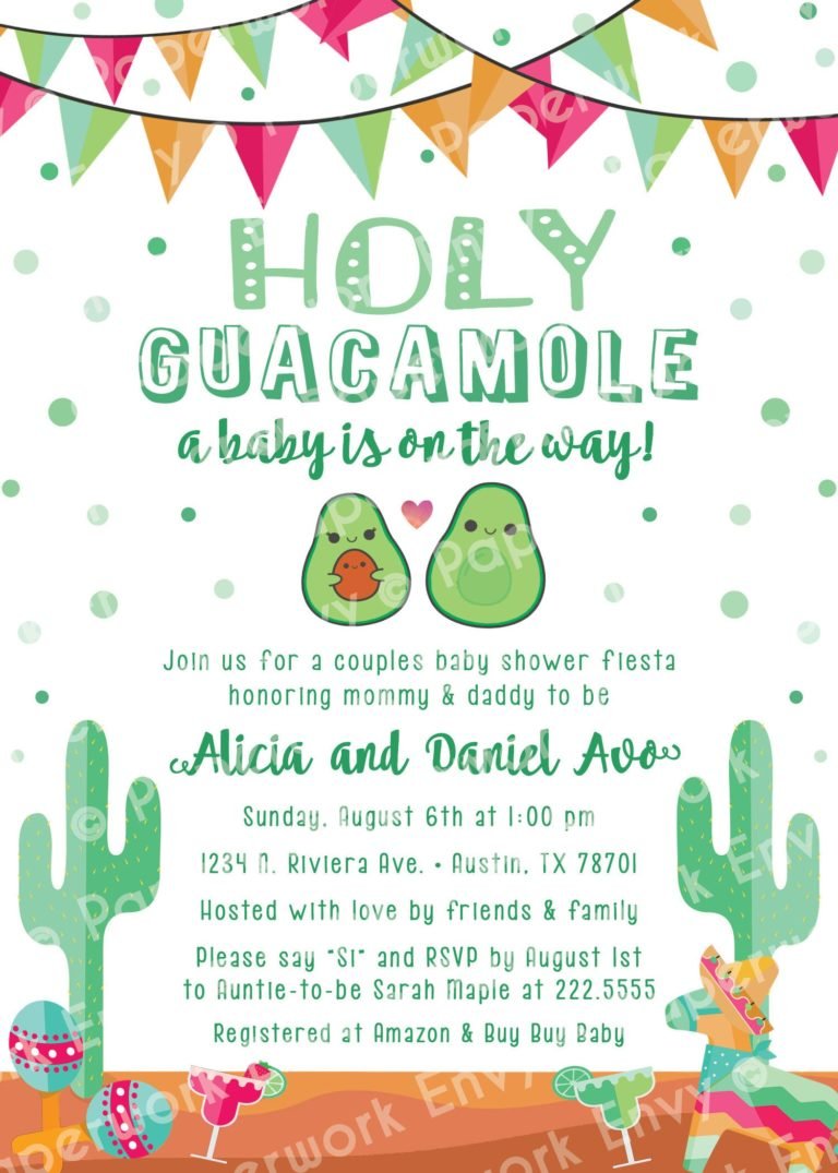 HolyGuacamoleInvitation - Parties365 | Party Ideas, Party Supplies ...