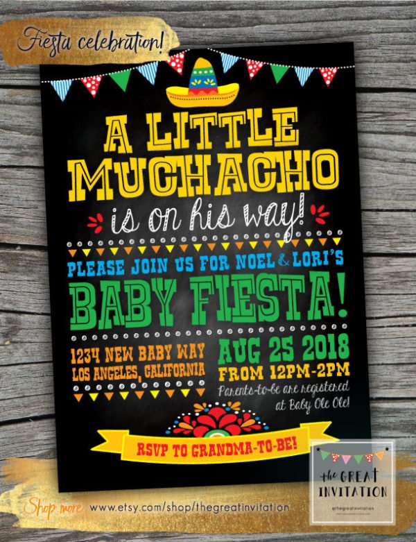 LittleMuchachoInvitation - Parties365 | Party Ideas, Party Supplies ...