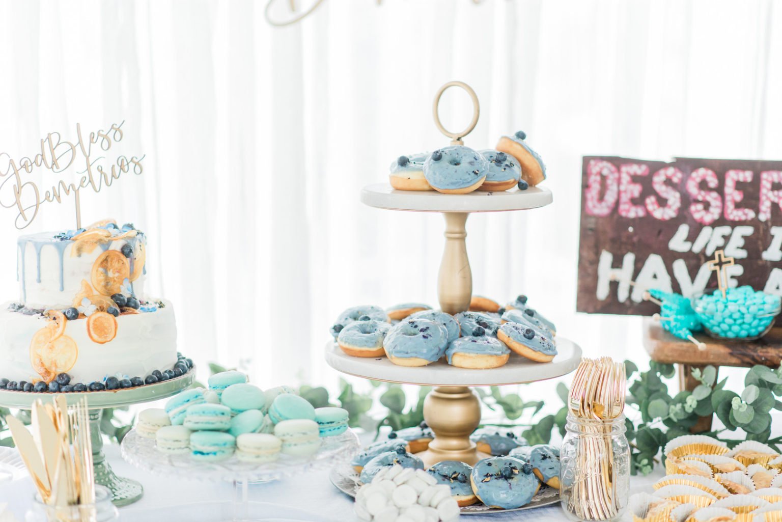 Berry Blue Baptism Celebration Ideas - Parties365