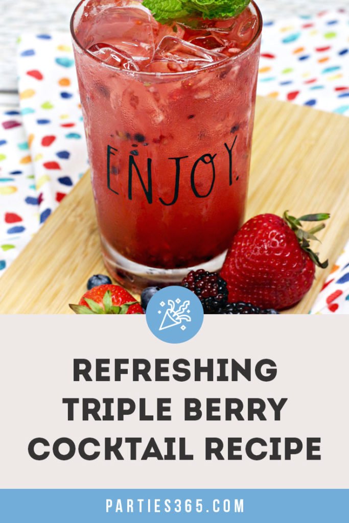 Refreshing Triple Berry Cocktail Recipe - Parties365